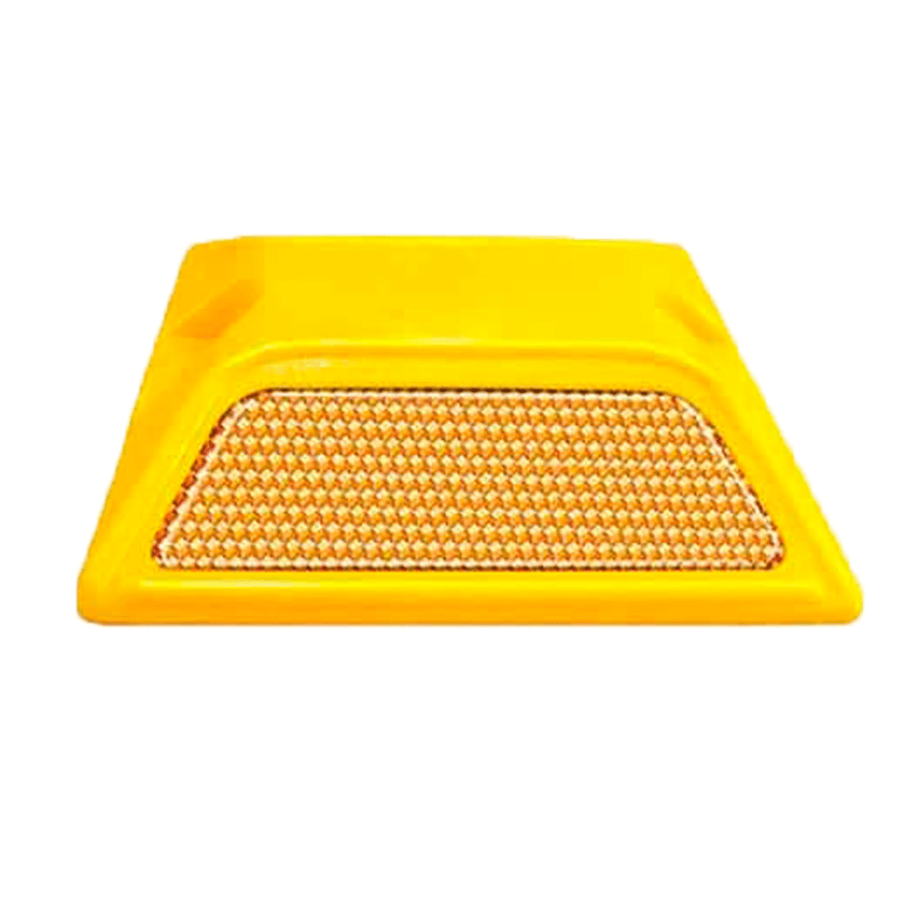 Tacha Reflectiva Vial ABS Amarilla 10 X Cm 10 Cm X 2 Cm - Cruzeiro Gomas