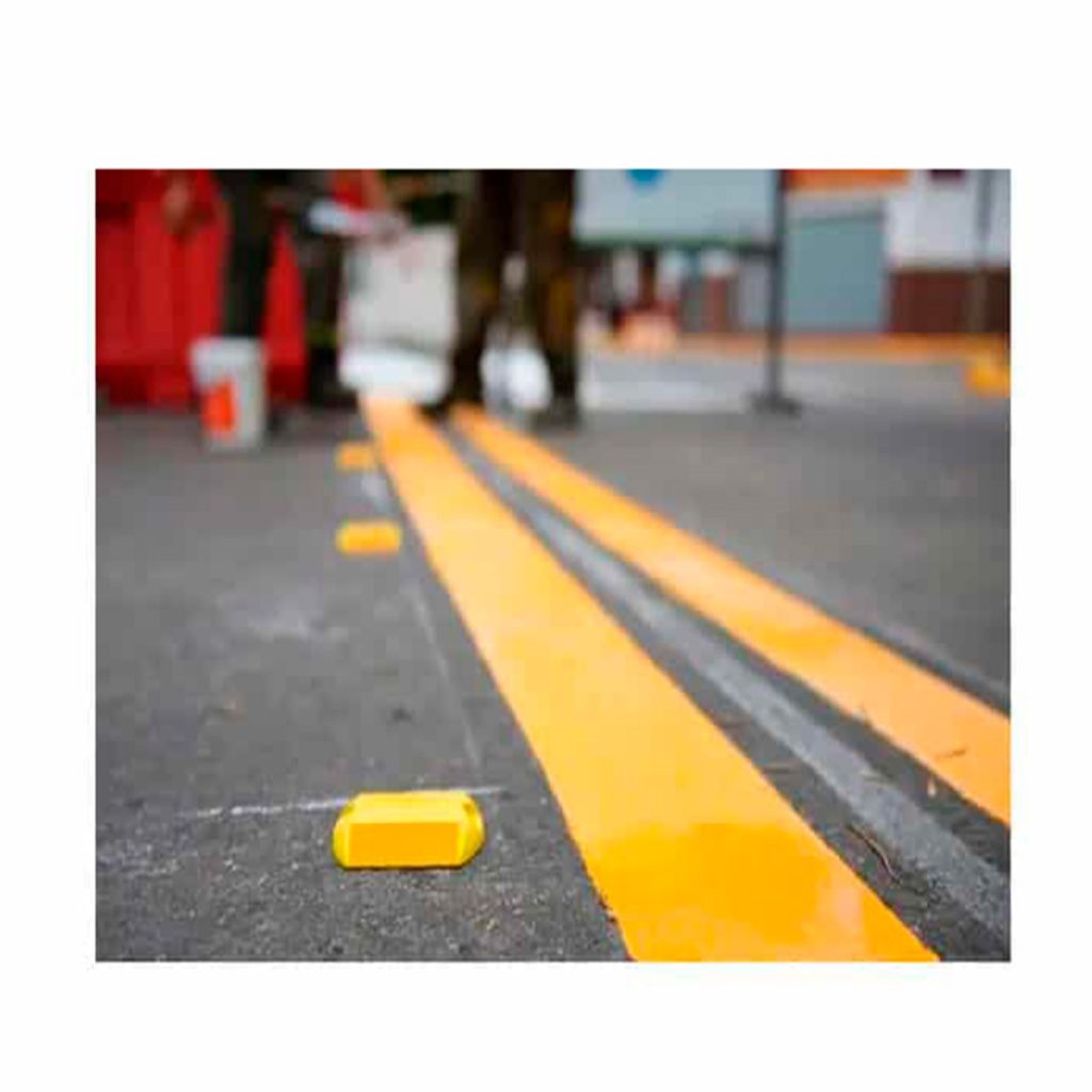 Tacha Reflectiva Vial ABS Amarilla 10 X Cm 10 Cm X 2 Cm - Cruzeiro Gomas